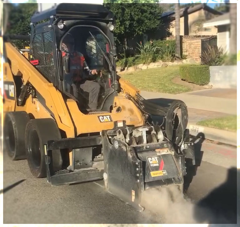 Asphalt Grinding and Plate Recessing – Mora's Equipment and Construction